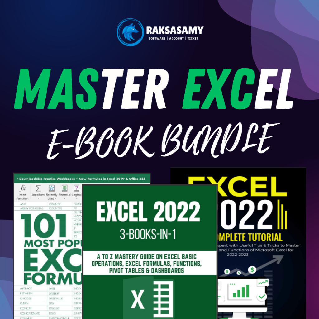 10 Master Excel E-Book Bundle Collections Step By Step A-Z Mastery ...