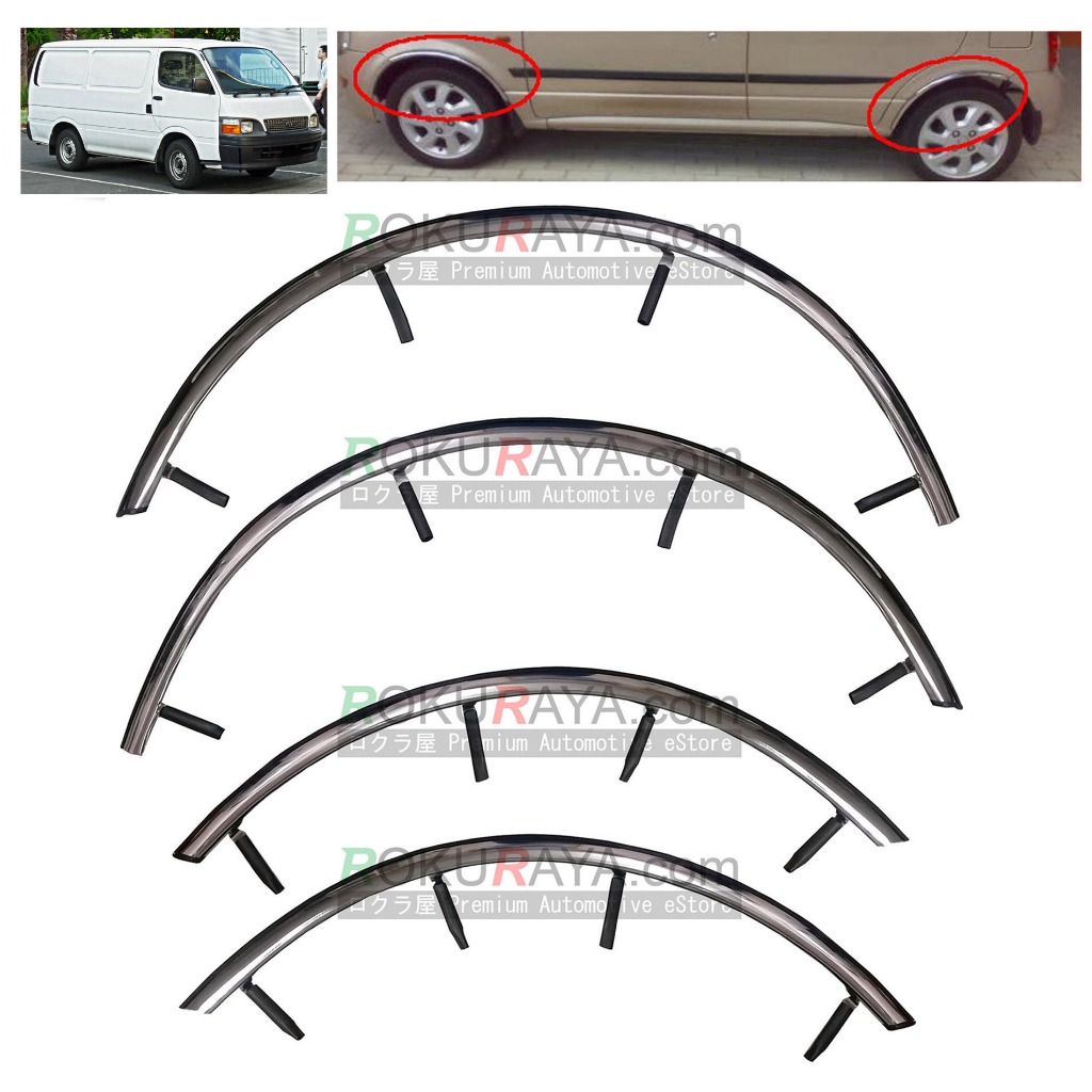 Toyota Hiace 4th Gen KDH100 H100 LH (1989 - 2004) Fender Arch Trim ...