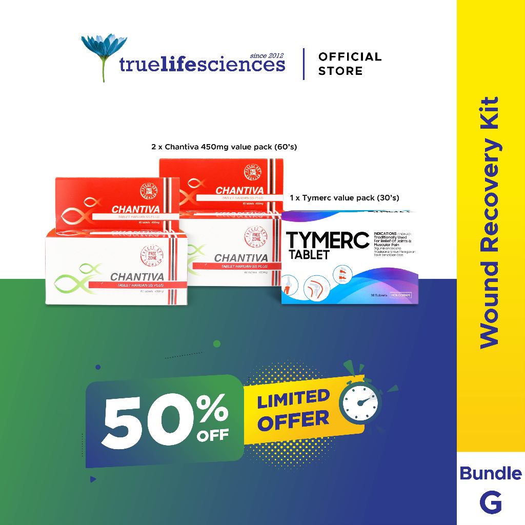 [EXP 2025] Truelifesciences Wound Recovery Kit | Haruan Extract | Heal ...