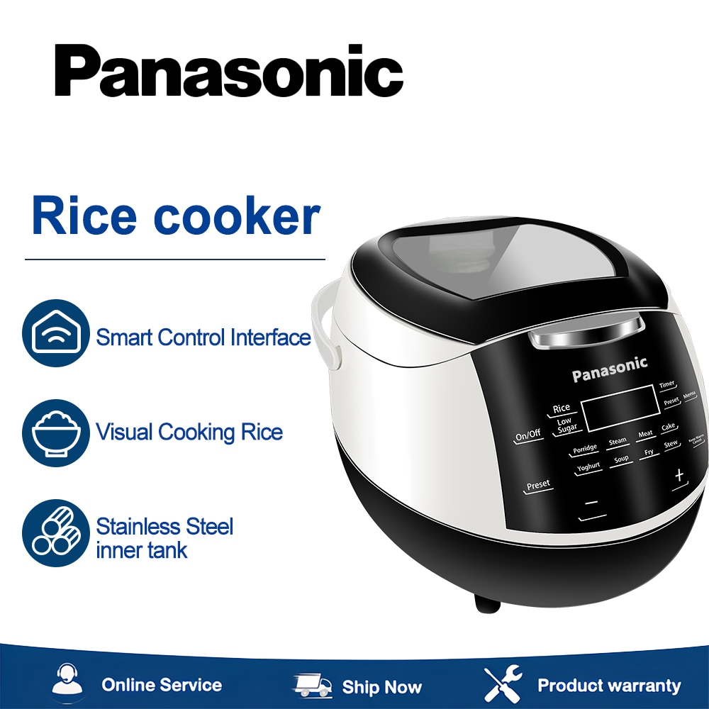 Panasonic Smart Rice Cooker 5L Periuk Nasi Elektrik Non-Stick Pan Smart Touch Screen 電飯煲 ...