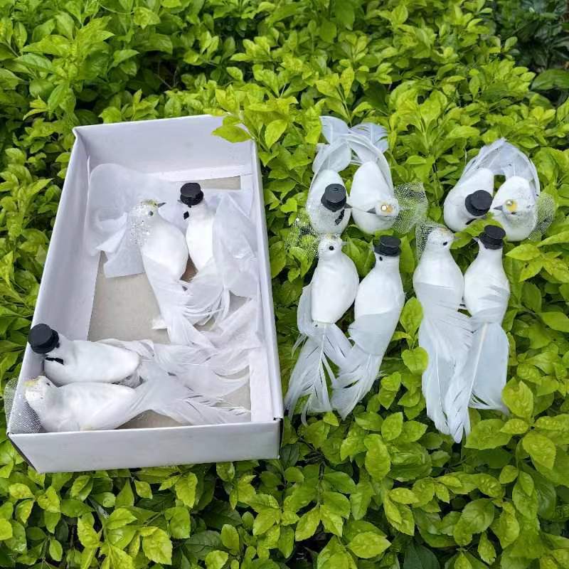 Decorative/Wedding/Party White Dove Pigeon bird forest tied branch ...