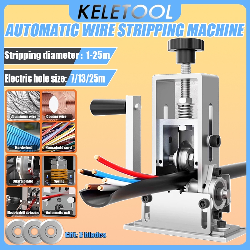 Electric wire stripping machine and manual cable stripping tool used ...