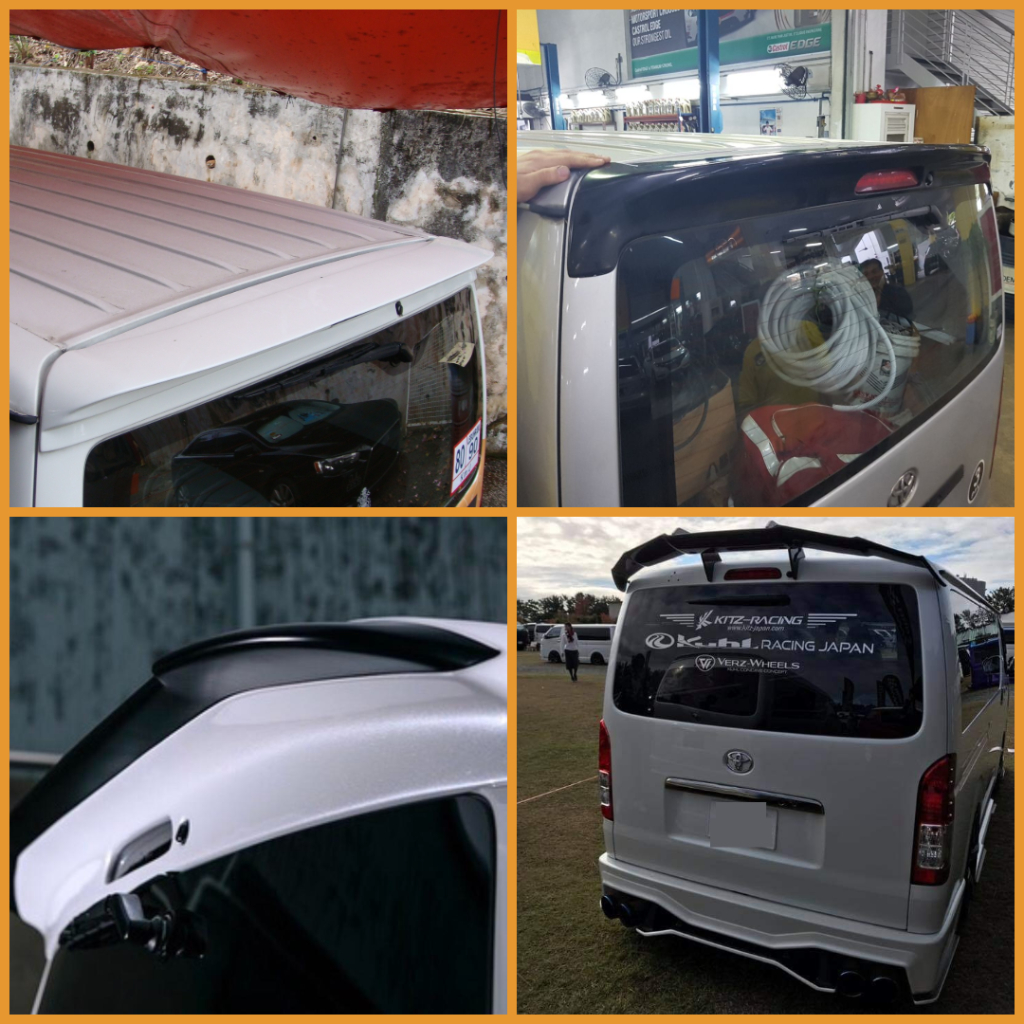 Toyota HiAce H200 Roof Spoiler - ( TLN-A / Essex V2 / SAD / Kuhl ...