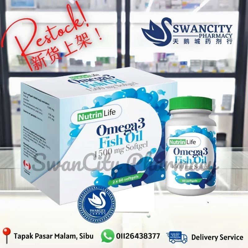 NUTRINLIFE OMEGA 3 FISH OIL 1500mg (2x60's) | Shopee Malaysia