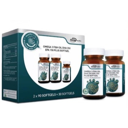Eldon Nutrition Omega 3 Fish Oil DHA 350 EPA 700 Plus Softgel 2x90s FOC ...