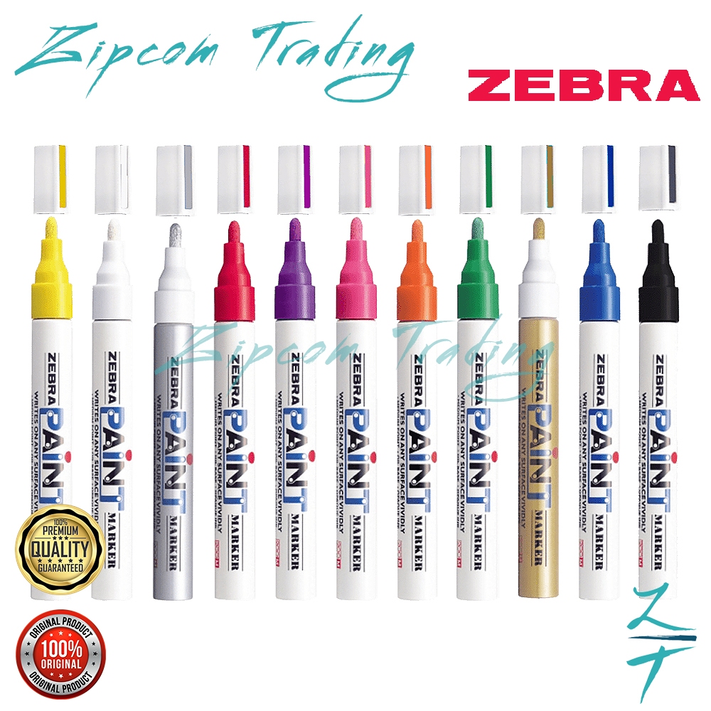 Zebra 200M Medium Tip Paint Marker ( 2.3mm ) | Shopee Malaysia