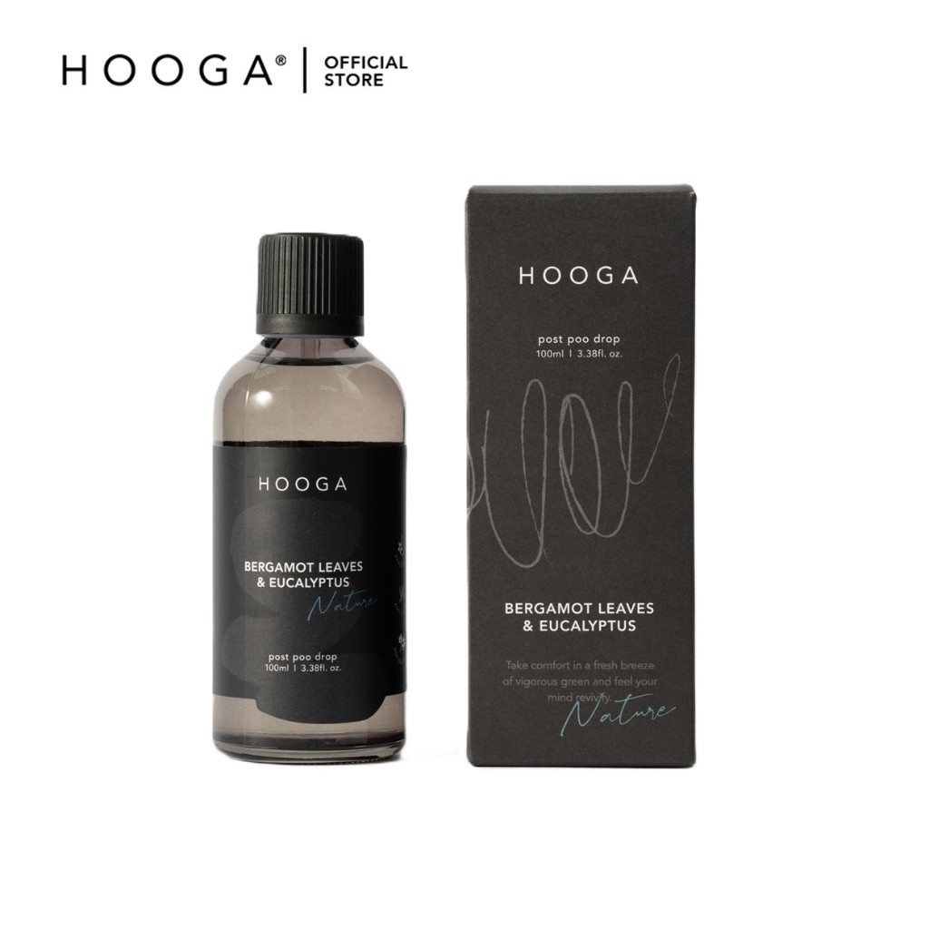 Hooga Home Care Black Series Post Poo Drop 100ml - Bergamot Leaves ...
