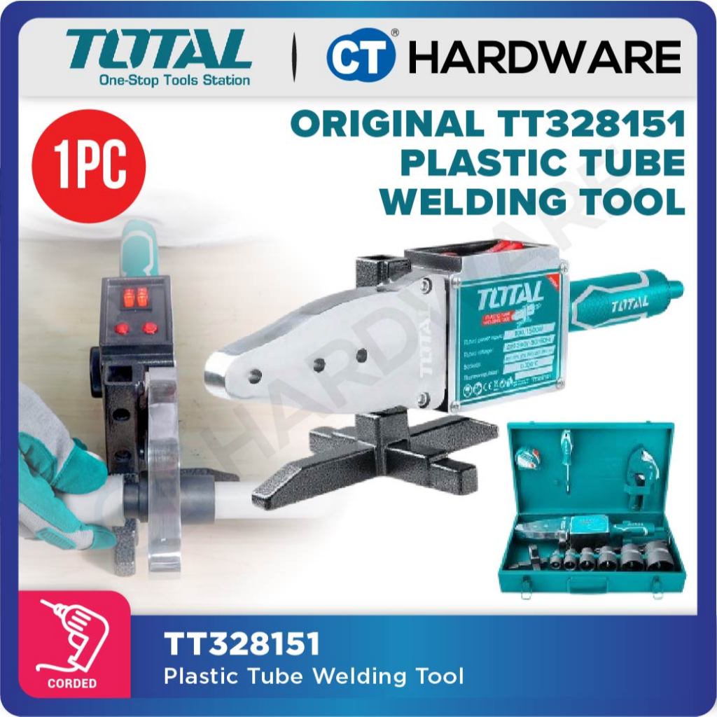 Total TT328151 Electric Plastic Tube Welding Tool Kits 1PH | 800-1500W ...