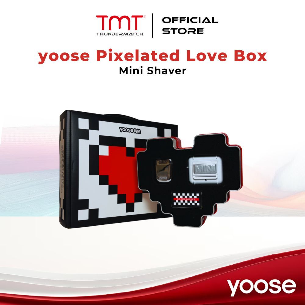 yoose Mini Shaver Pixelated Love Box Limited Edition | Shopee Malaysia