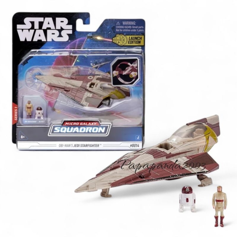Star Wars Micro Galaxy Squadron Obi Wan Jedi Starfighter with ...