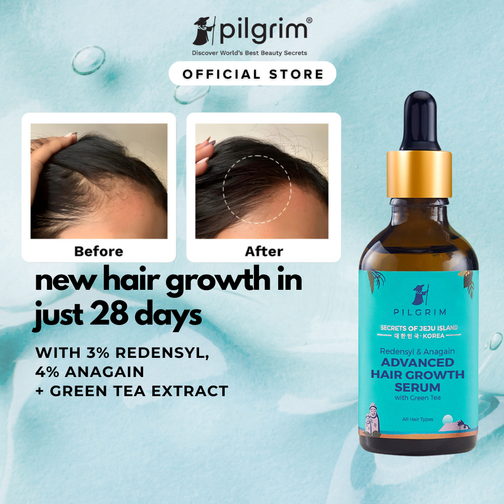 Pilgrim Hair Growth Serum with Redensyl 3% & Anagain 50ml | Prevents ...