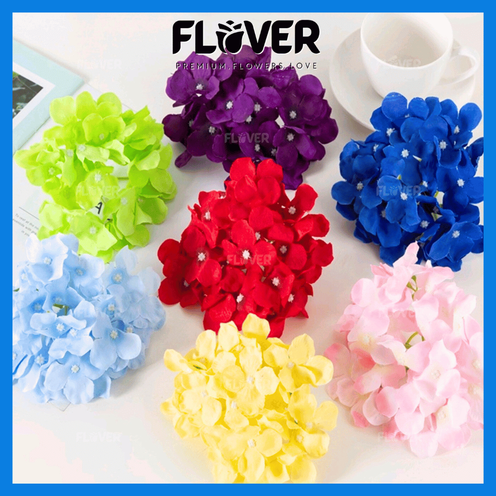[1pcs] FREE STEM Hydrangea Artificial Flowers- Hand Bouquet/ Wedding ...