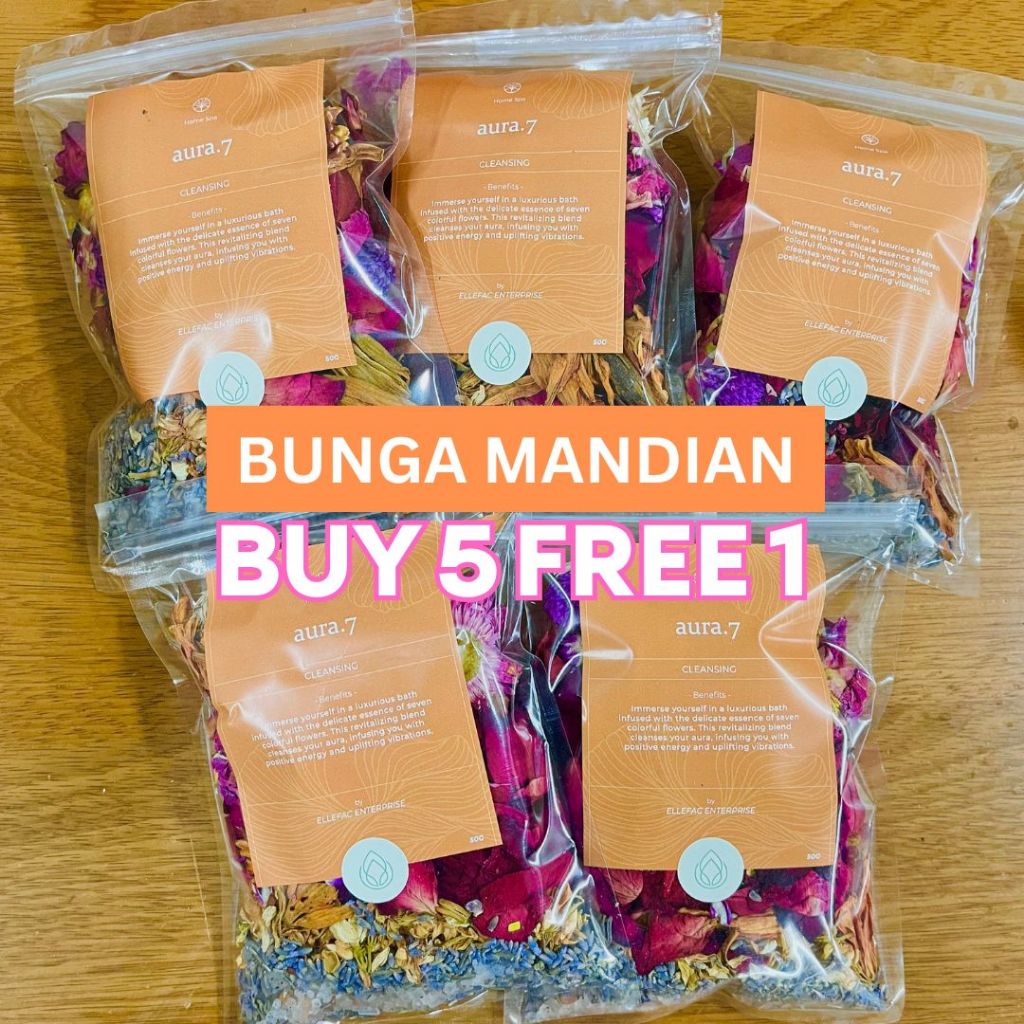 [BELI 6 PERCUMA 1] Mandian Bunga Aura Seri 7 Bunga | SERI WAJAH + AURA ...