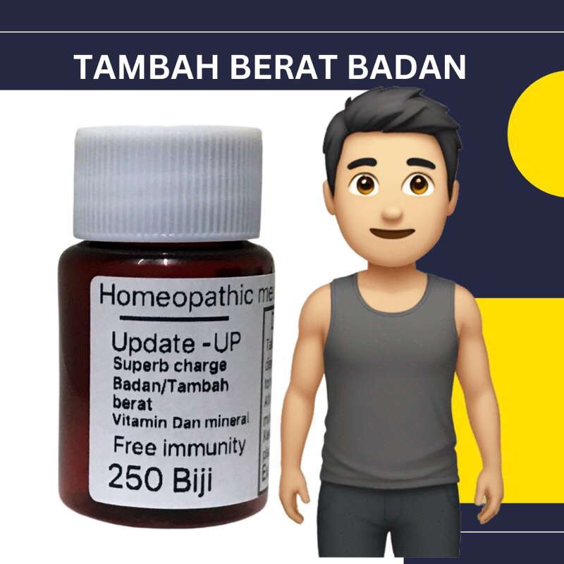 Ubat Gemuk Homeopathic Tambah berat Vitamin Menarel | Shopee Malaysia
