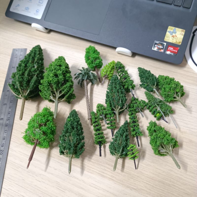 ARES Tree Miniature 22 Pcs for Diorama | Shopee Malaysia