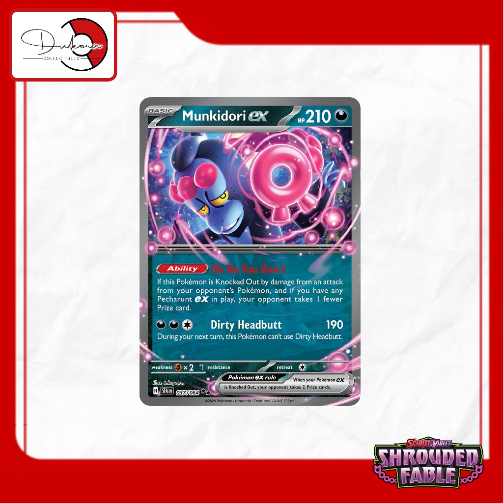 Munkidori EX - 037/064 - Ultra Rare [Pokémon TCG : Shrouded Fable SV6.5 ...