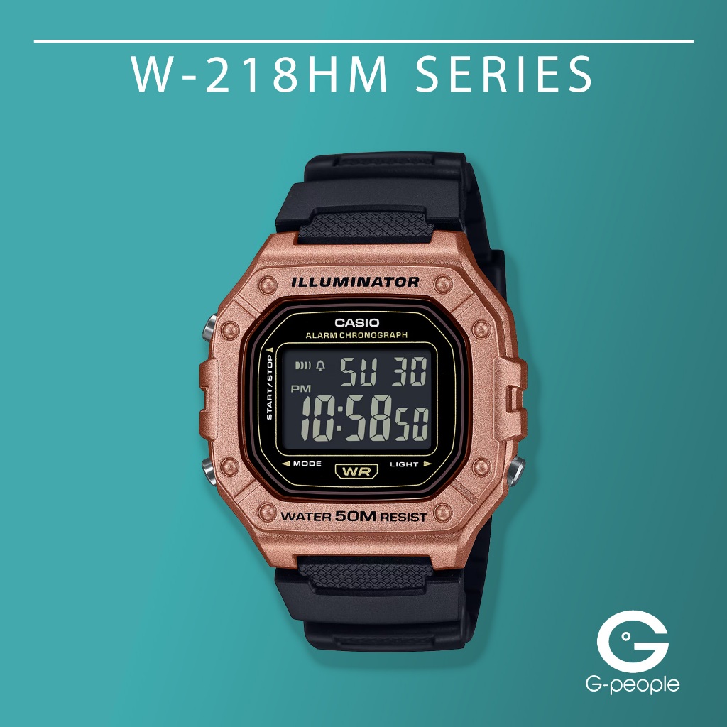 CASIO W-218HM-5BV / W-218HM-5B / W-218HM DIGITAL WATCH 100% ORIGINAL ...
