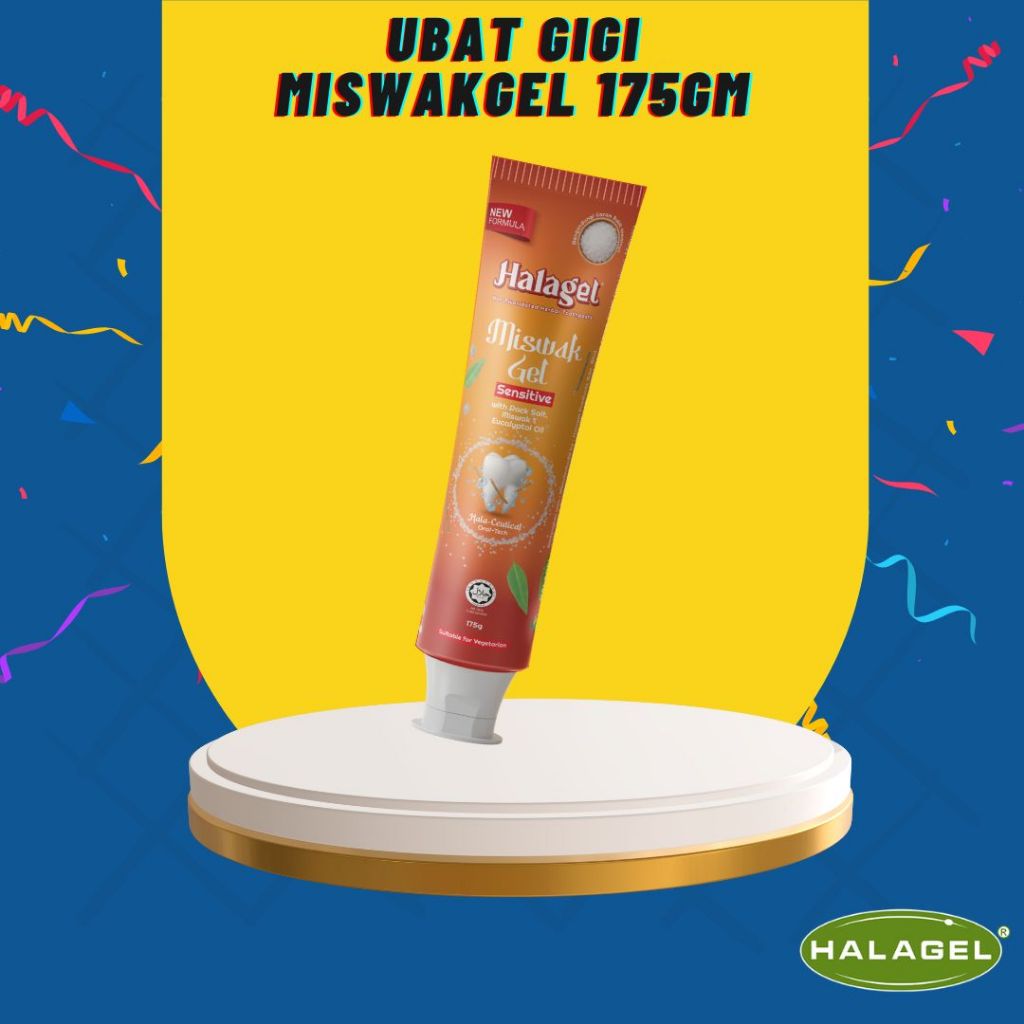 Halagel Miswak Gel 175g (Sensitive) - Non-Fluoridated Toothpaste ...