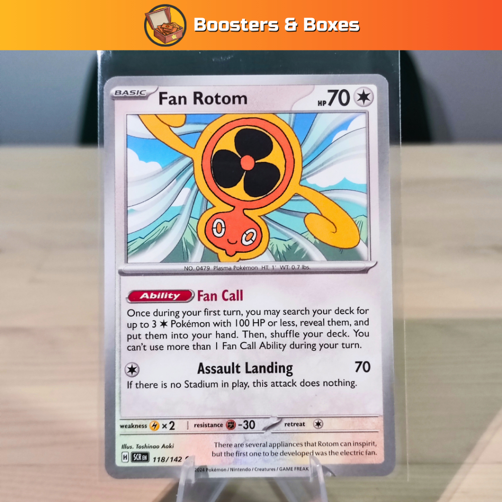 Fan Rotom (118/142) [Scarlet & Violet: Stellar Crown] | Shopee Malaysia