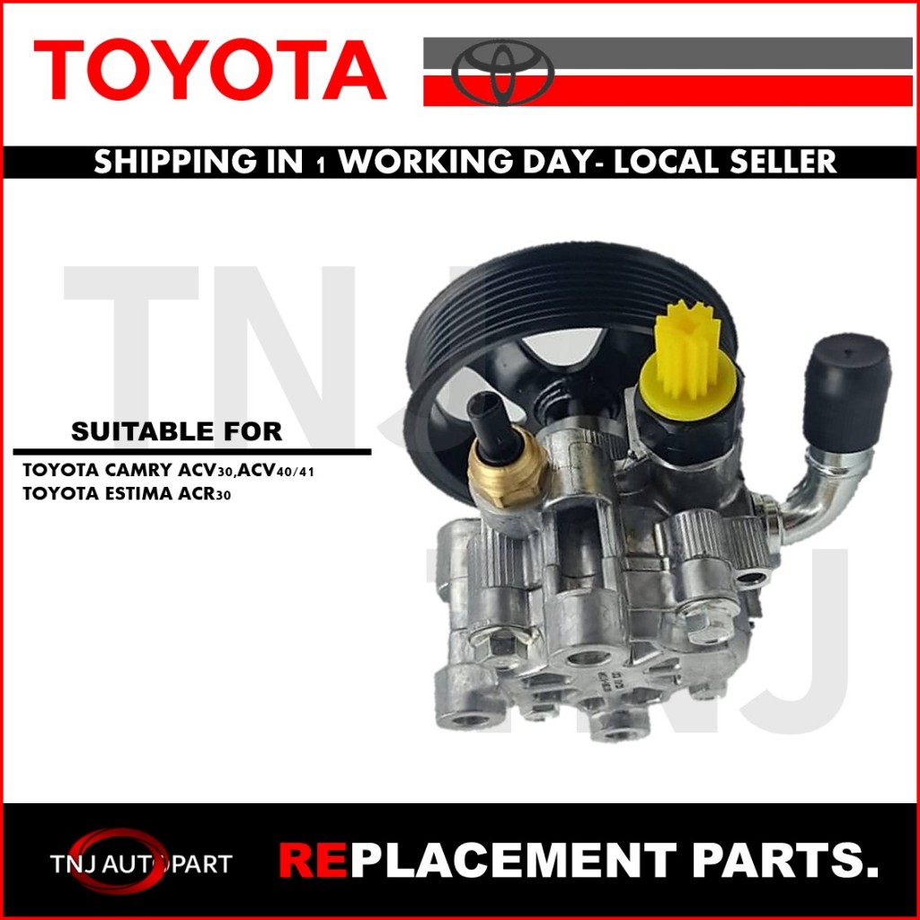 POWER STEERING PUMP / TOYOTA CAMRY ACV30,ACV40/41 / ESTIMA ACR30 ...