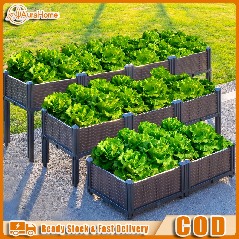 Planter Box Outdoor Large Flower Pot Pasu Sayur Sayuran Penanaman ...