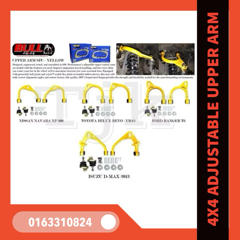 BULL 4x4 Adjustable Upper Arm TOYOTA HILUX VIGO REVO ROCCO ROGUE ISUZU ...