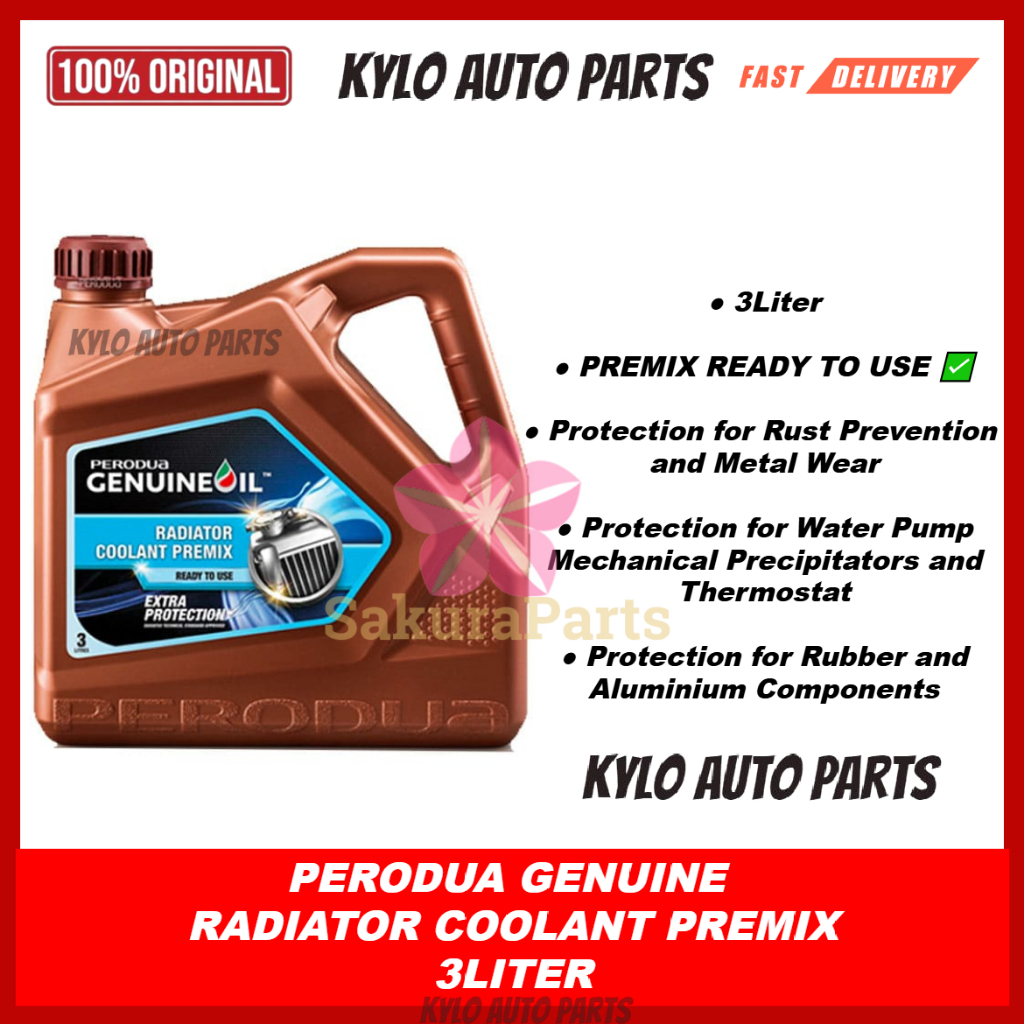 Perodua Radiator Coolant Premix 3Liter (Original) | Shopee Malaysia
