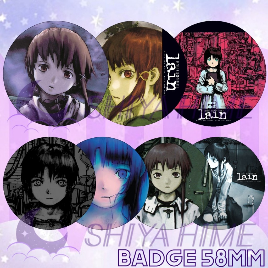 玲音 serial experiments lain Iwakura Rein Anime Button Badge 动漫周边徽章胸章 ...