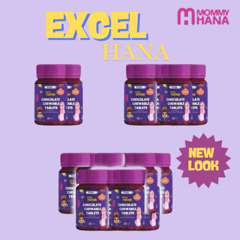 ORIGINAL 100% - EXCEL HANA | VITAMIN EXCEL HANA | MOMMYHANA | Shopee ...