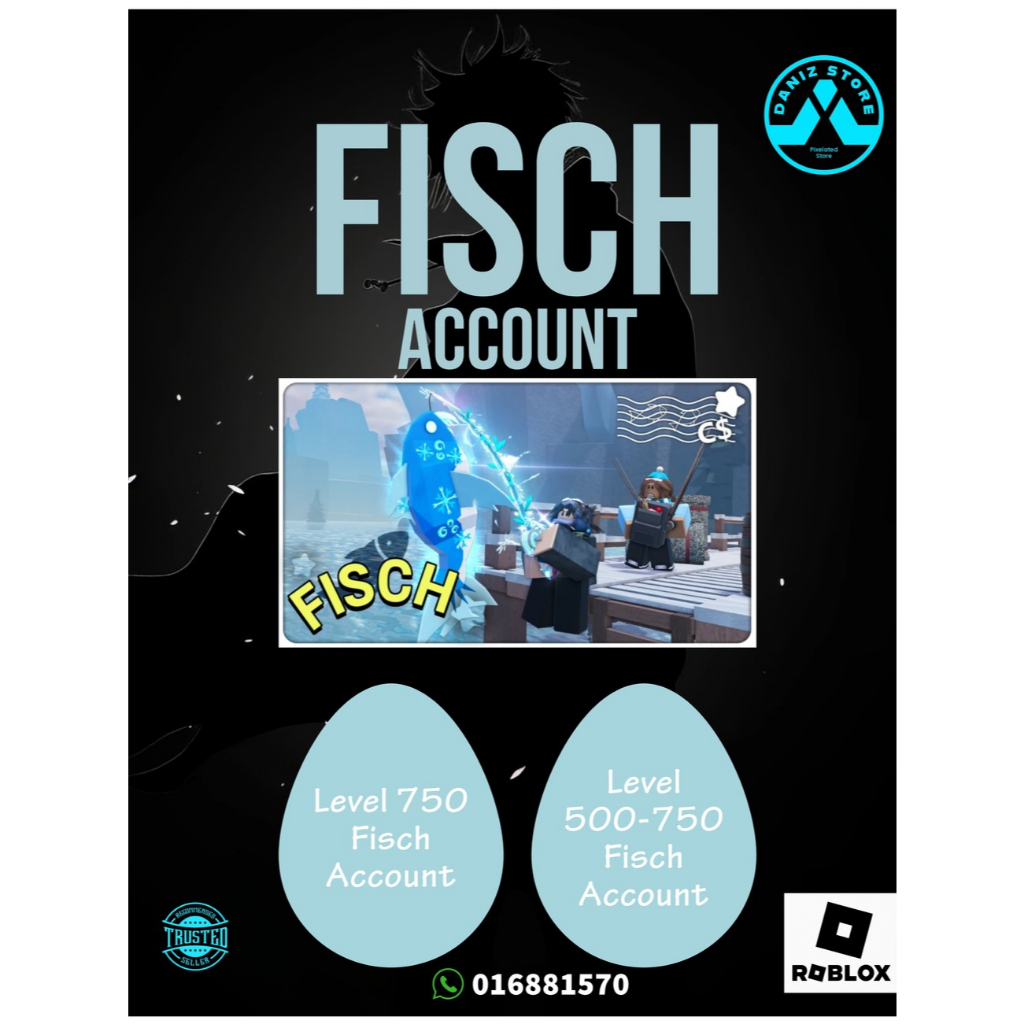 Fisch Account Level 1000 and 99% Ethereal Prism Rod + 100% Seraphic Rod ...