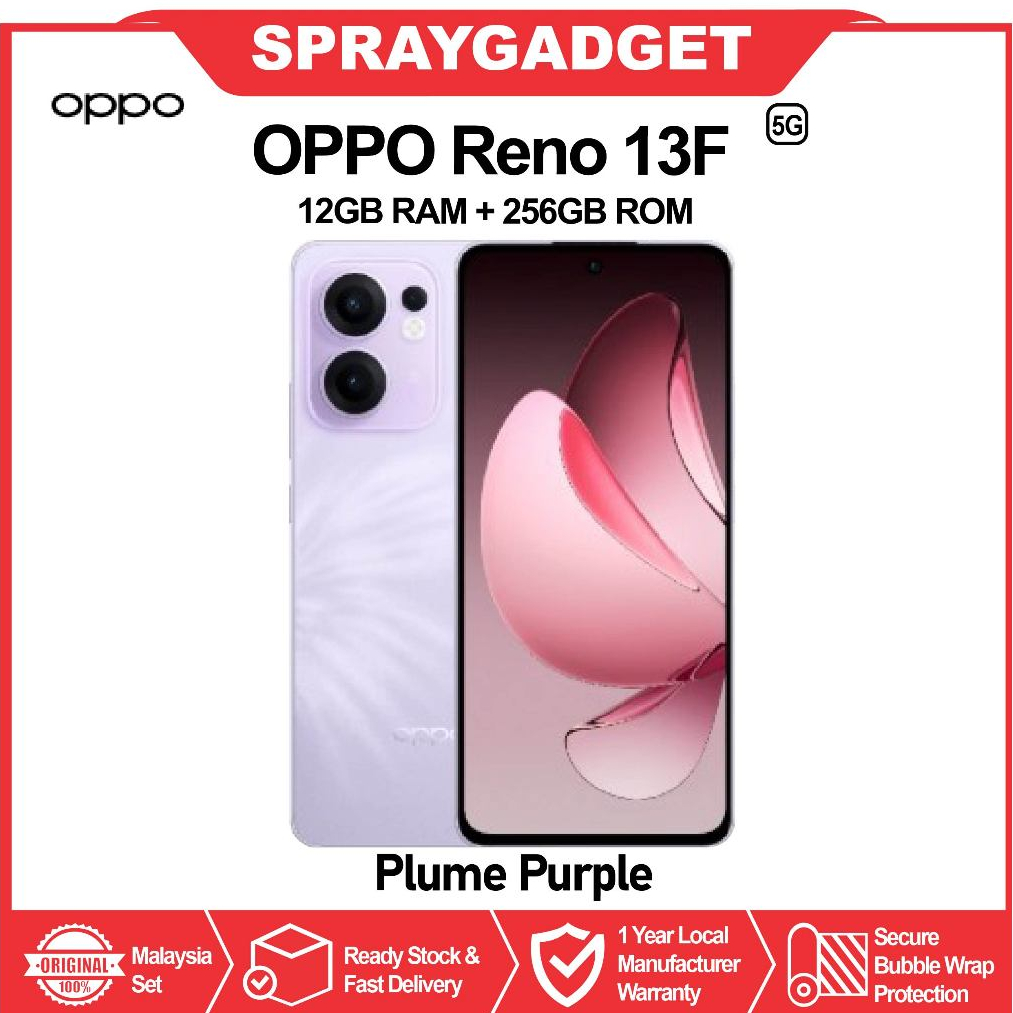 OPPO Reno 13F 5G (12GB RAM + 512GB/256GB ROM) AI Livephoto | AI ...