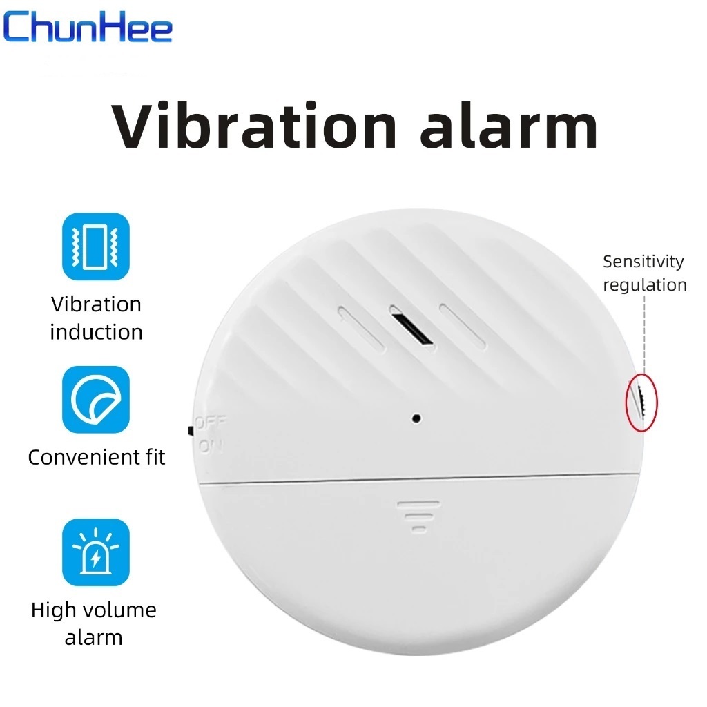 Chunhee Wireless Glass Break & Vibration Detector Home Alarm System ...