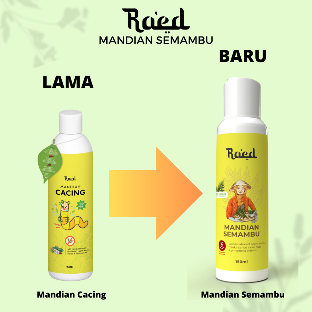 Raed Mandian Semambu Herba Natural 150ml Mandian Cacing Cegah ...
