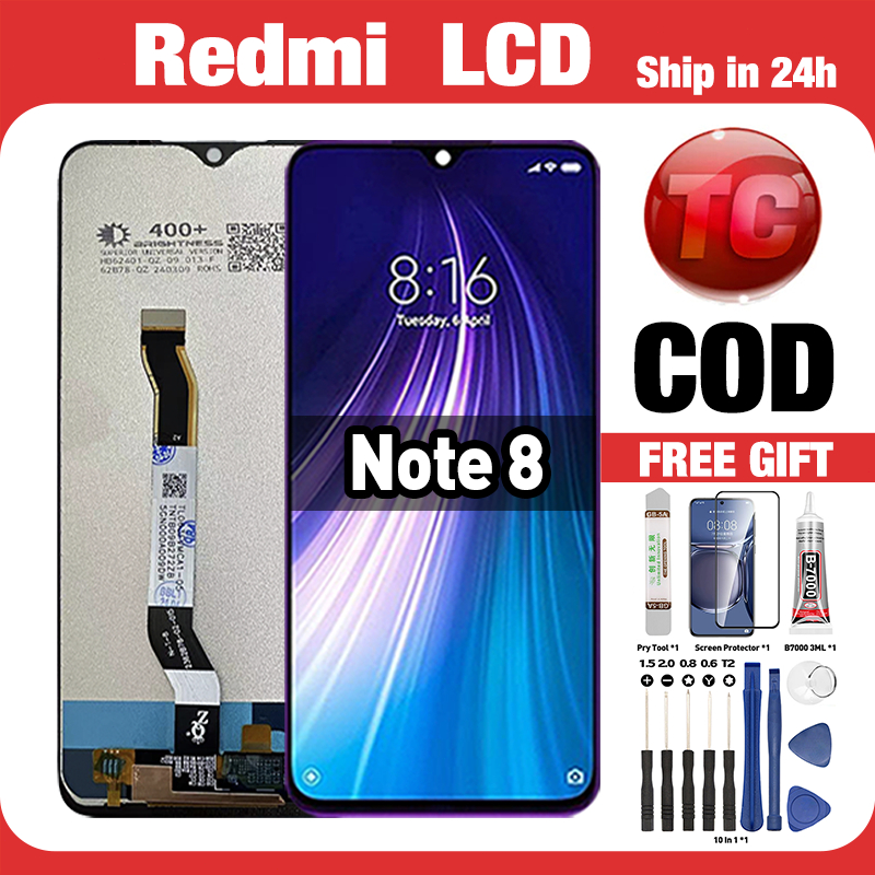LCD Redmi Note 8 Compatible For Original Glass Touch Screen Digitizer ...