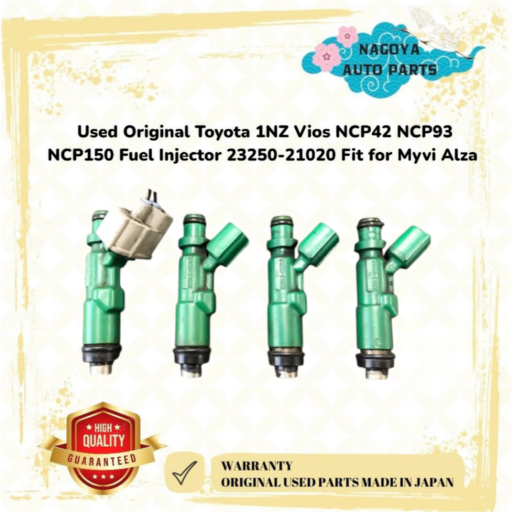 Used Original Toyota 1NZ Vios NCP42 NCP93 NCP150 Fuel Injector 23250 ...