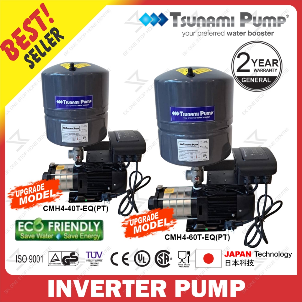 Tsunami INVERTER PUMP CMH4-40T-EQ(PT) /CMH4-60T-EQ(PT) Home Horizontal ...