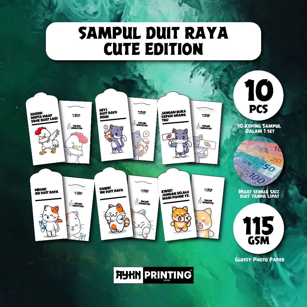 AYKN SAMPUL RAYA CUTE EDITION MURAH | Shopee Malaysia