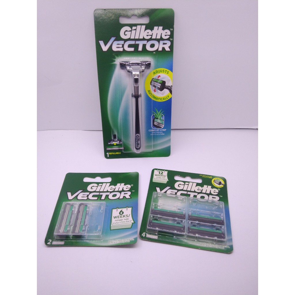 Gillette Vector 1Refillable - Gillette Vector 6WeeksMinggu tuan ...
