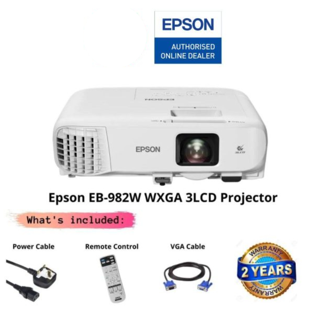 Epson EB-982W WXGA 3LCD Projector | Shopee Malaysia