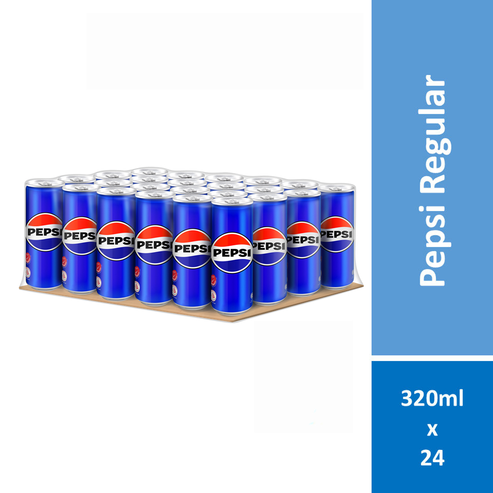 Pepsi Regular (320ml x 24) | Shopee Malaysia