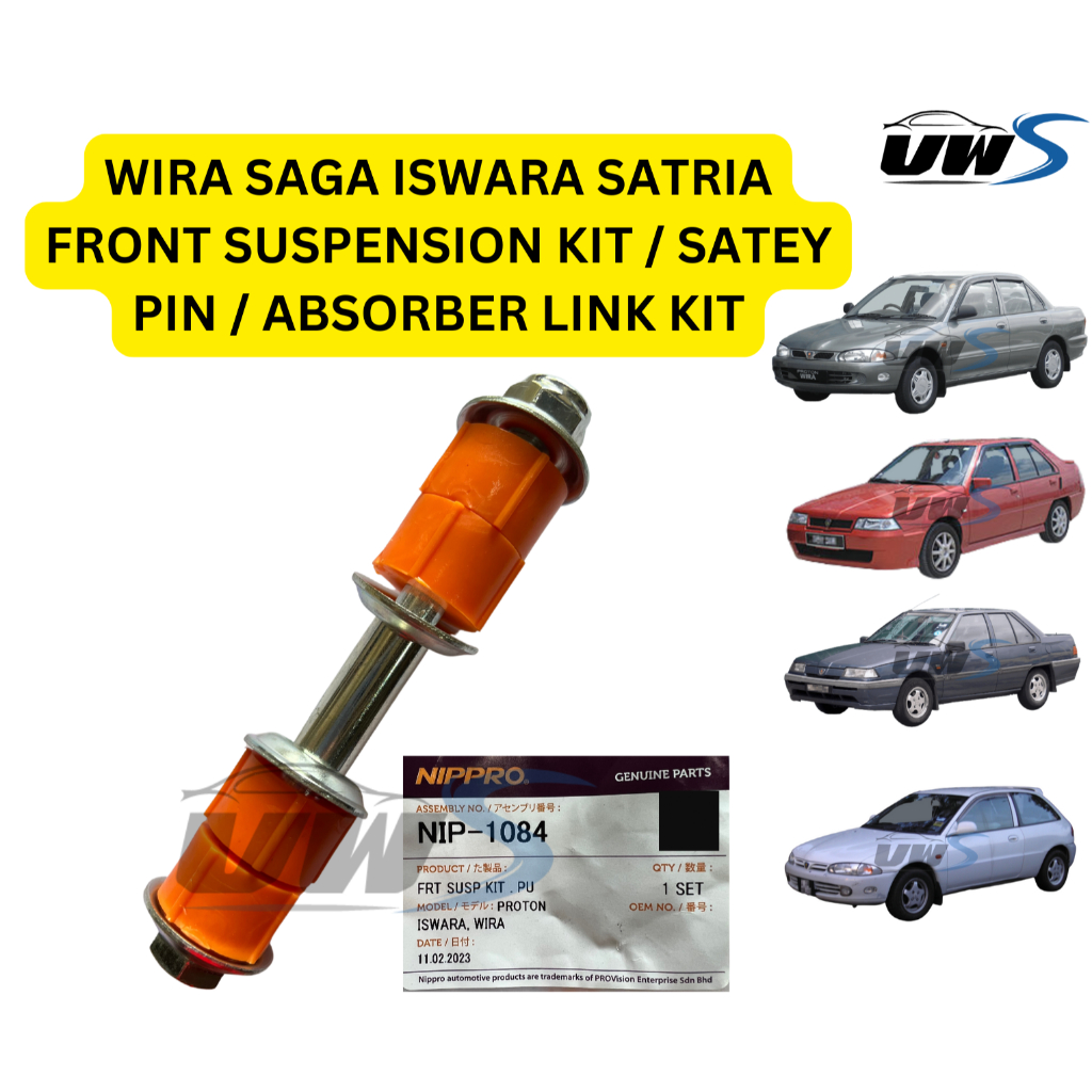 WIRA ISWARA SATRIA FRONT SUSPENSION KIT / SATEY PIN / ABSORBER LINK KIT ...
