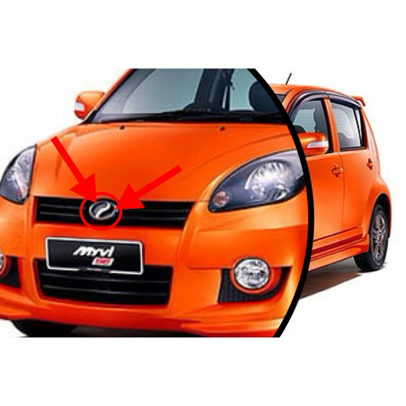 ORIGINAL PERODUA MYVI FIRST MODEL SPEC SE 2008-2010 FRONT EMBLEM DEPAN ...