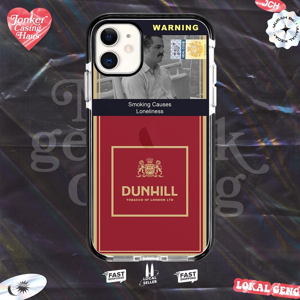 DUNHIL DESIGN ROKOK CASE BUMPER IN TREND (BLACK BORDER) IP6 UNTIL IP12 ...