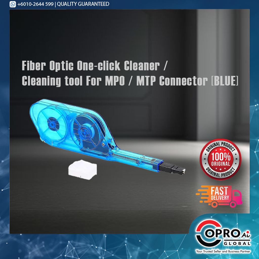 Fiber Optic One-click Cleaner / Cleaning tool For MPO/MTP Connector [BLUE] | Shopee Malaysia