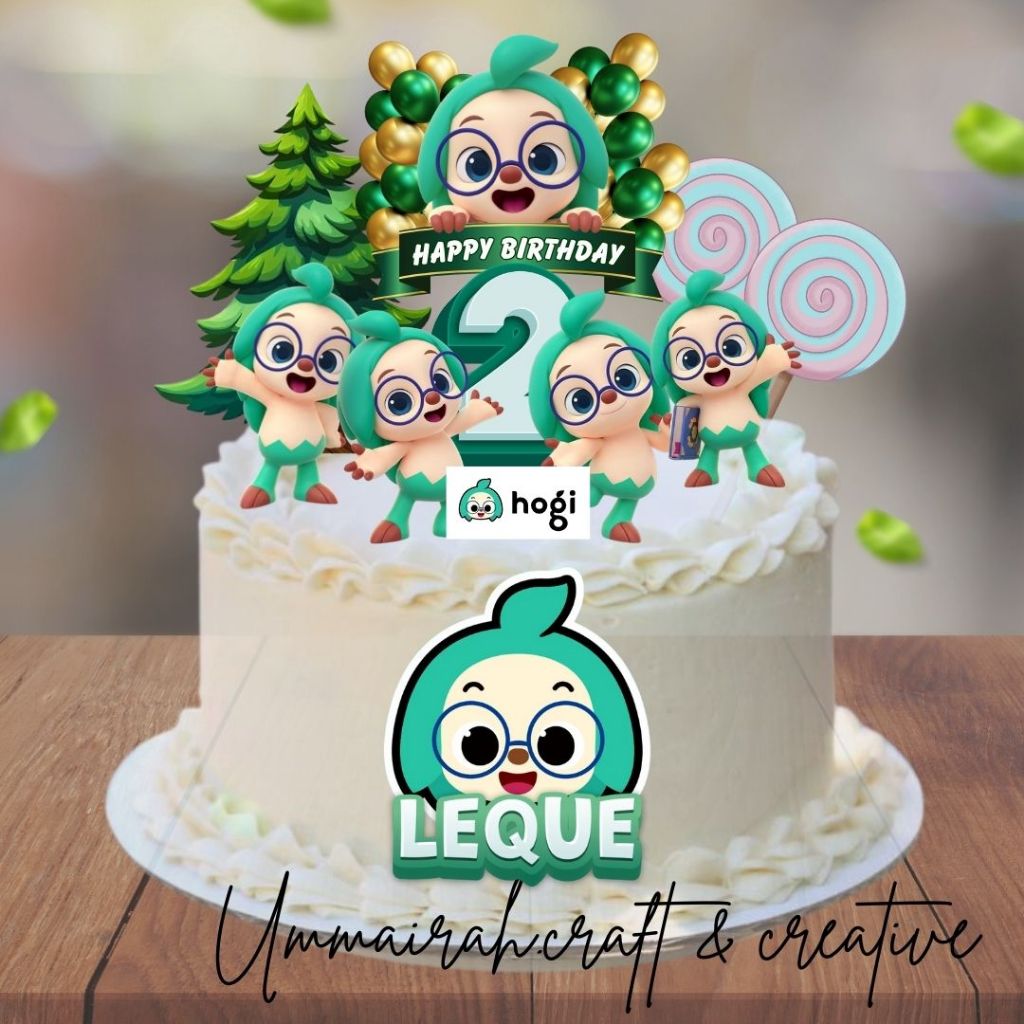 HOGI PINGFONG | Cake Topper Decoration Birthday Party( Can Add Name ...