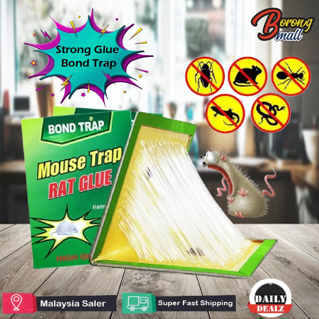 SUPER STRONG BOND TRAP Mouse Trap Glue Board Cockroach Lizard Mouse ...