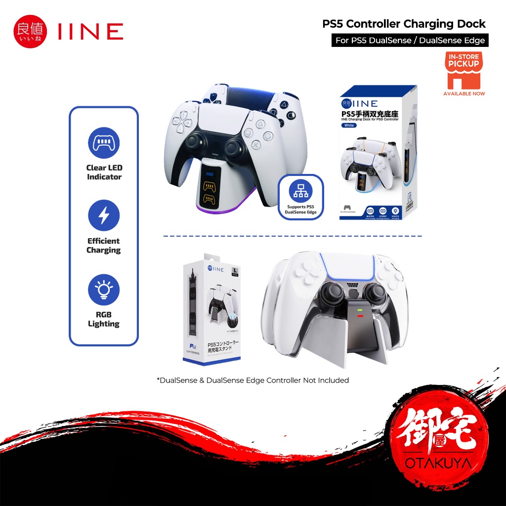 IINE PS5 Dualsense Charger Controller Charging Dock | Shopee Malaysia
