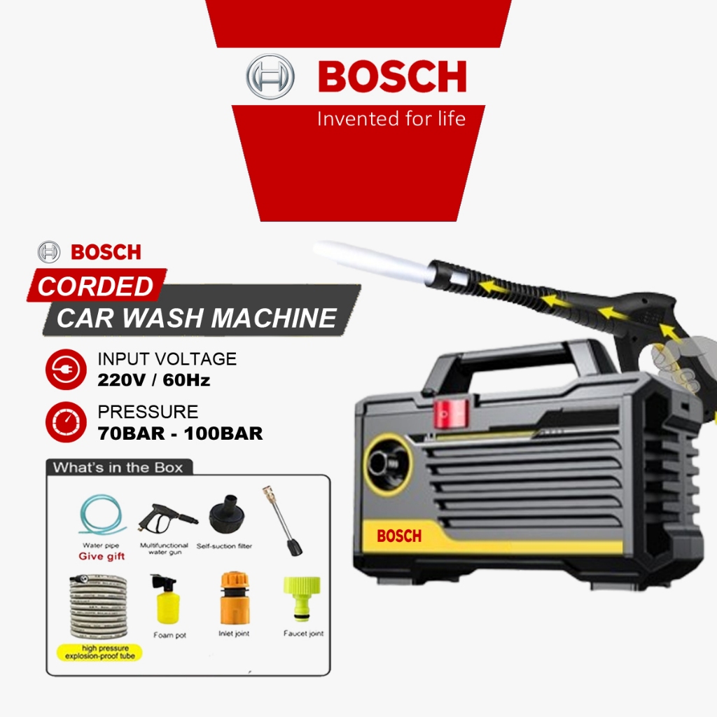 BOSCH Heavy Duty Car Wash Machine High Pressure Water Jet Car Washer ...