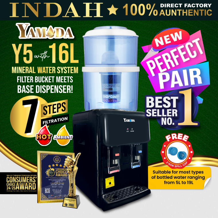 Yamda Hot and Normal Water Dispenser Y5 with 7 Steps Mineral Water ...