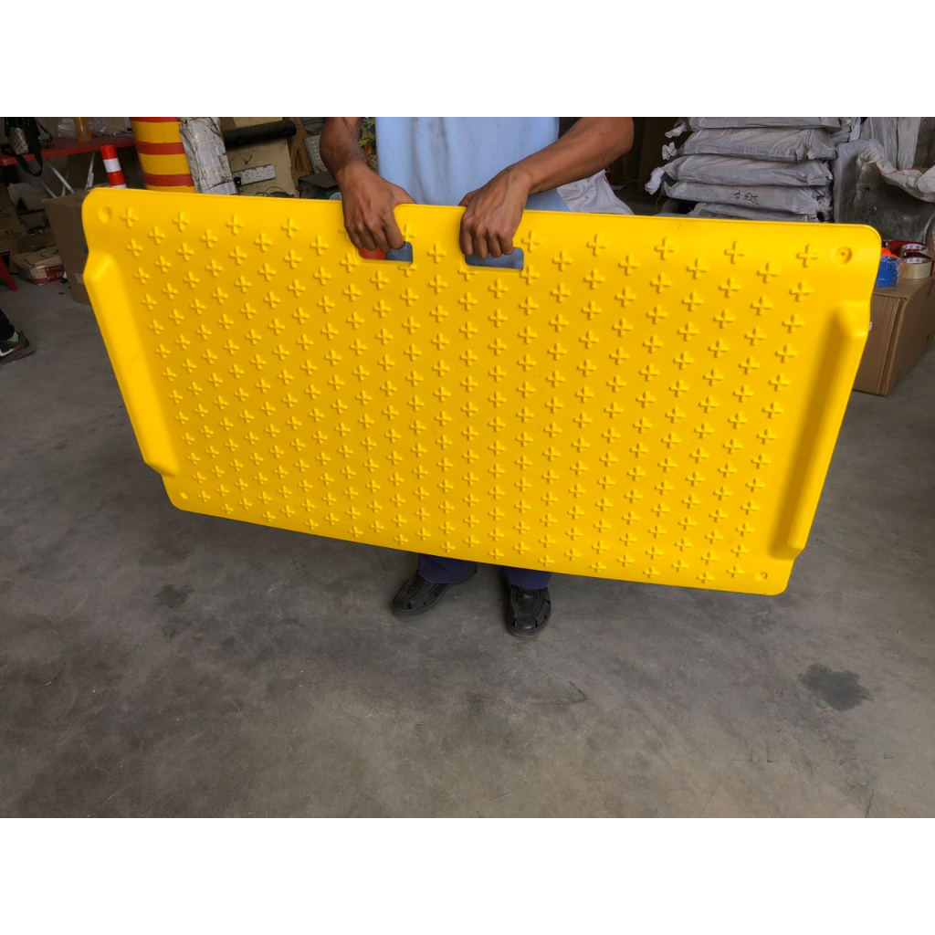 portable plastic curb ramp with steel bar reinforced, yellow | Shopee ...
